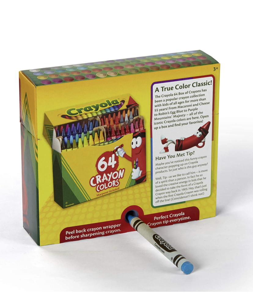 64pack Crayola Crayons – Busy Brains Kids Shop